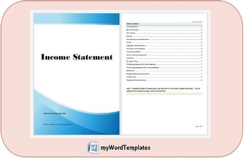 Income Statement Template Feature Image My Word Templates