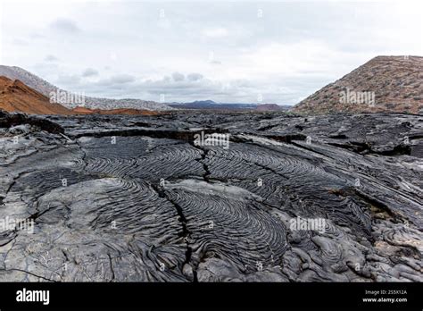 Solidified Lava Flows Create Mesmerizing Textures In The Volcanic