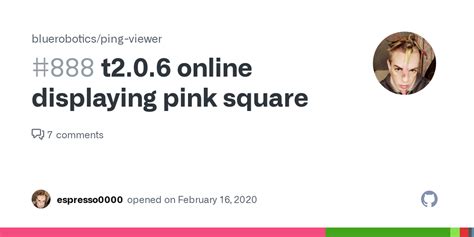 T Online Displaying Pink Square Issue Bluerobotics Ping
