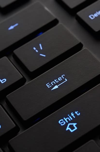 Premium Photo Black Keyboard Keys Extremly Closeup