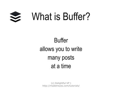 How To Set Up Your Buffer Schedule Ppt