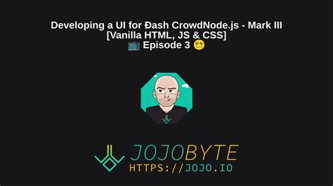 Developing A Ui For Dash Ð Crowdnodejs Mark Iii Vanilla Html Js