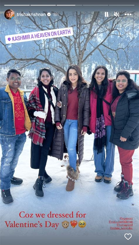 This Is How Trisha Celebrated Her Valentines Day On The Sets Of Leo In