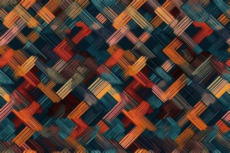 Premium Ai Image Vibrant Abstract Background Featuring Squares And Lines Generative Ai