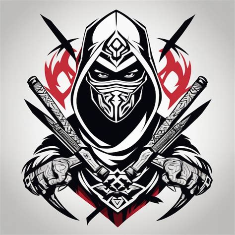 Mystischer Stammes Ninja Ein Heimlicher Krieger Der Antiken Kunst