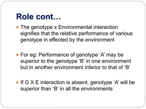 Large Genotypes By Environmental Interaction G X E For Yield Pptx
