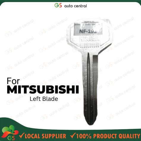 Uncut Blade Blank Car Key Ignition For Mitsubishi Left Blade Full