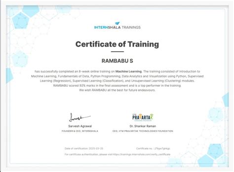 Learning Python Machinelearning Datascience Rambabu S