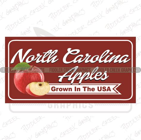 Red Nc Apples Plate Bad Bass Designs