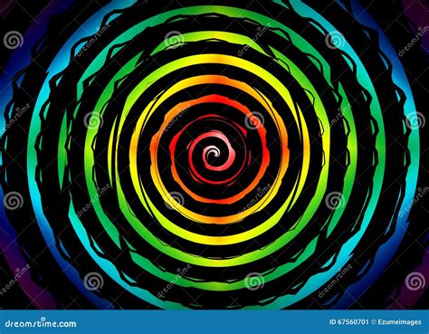 Hypnosis Swirl Universe Royalty Free Cartoon 67560866