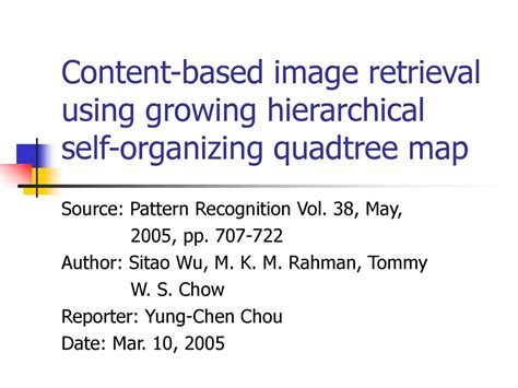 Source Pattern Recognition Vol 38 May 2005 Pp Ppt Download