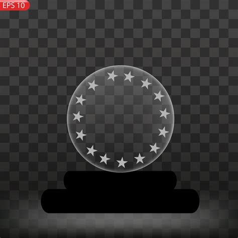 Premium Vector Glass Winner Trophies Glass Trophy Awards First Place