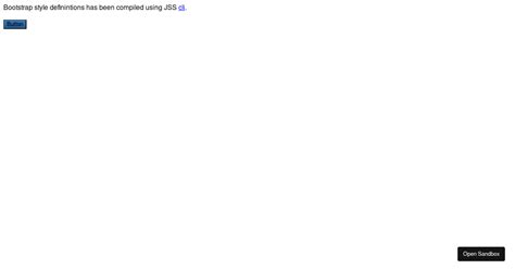 Jss Bootstrap Example Codesandbox