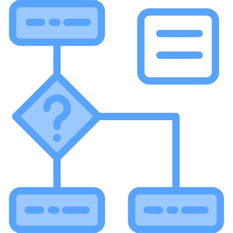 Flow Chart Generic Blue Icon