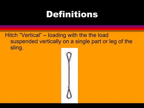 Safe Rigging Training Ppt