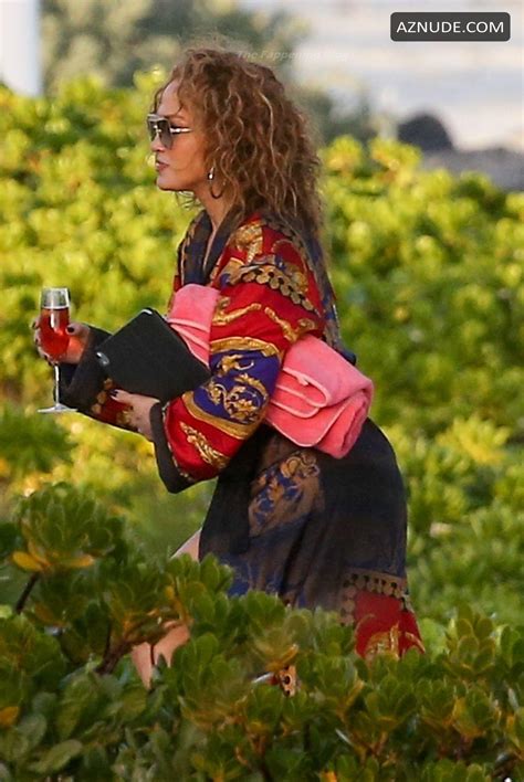 Jennifer Lopez Sexy In A Red Bikini At The Beach In Turks And Caicos