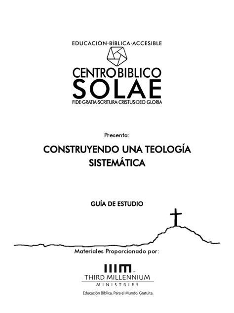 Guía Construyendo Una Teologia Sistematica Pdf Teología Biblia