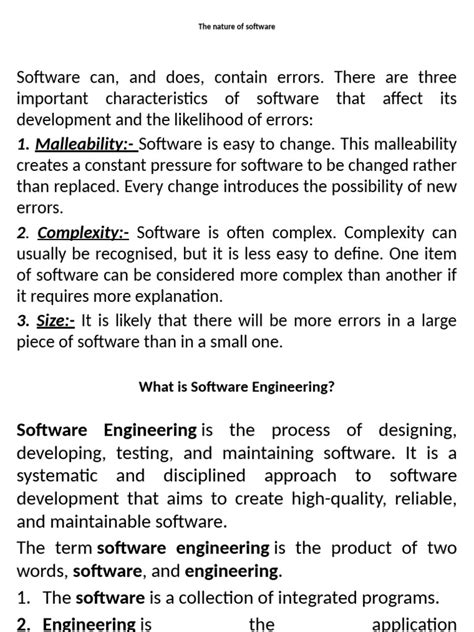 Software Engineering Pdf Software Software Development Process