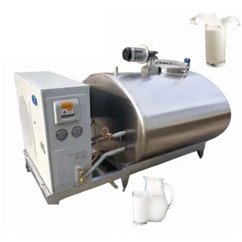 Milk Cooling Tank 1000 Liters Horizontal Milk Cooling Tank Stainless