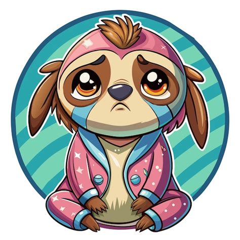 Premium Vector Cute Paca Crying Sticker Cartoon Vector Tshirt Logo Design