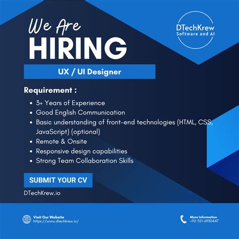 Dtechkrew On Linkedin Uiux Designjobs Uxdesign Hiring Designcareers Uxhiring Joinourteam