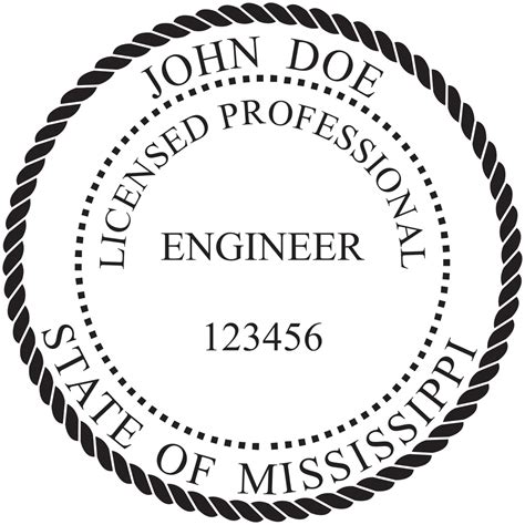 Mississippi Pocket Engineer Seal