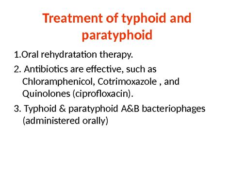 Typhoid Fever And Paratyphoid Fevers A B And
