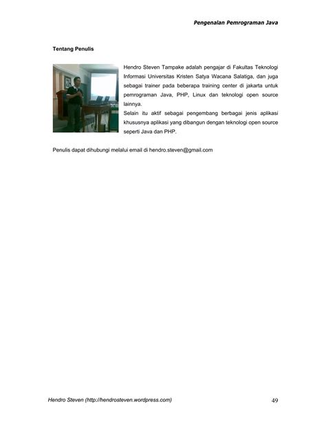 Pengenalan Pemrograman Java Pdf