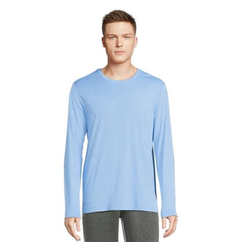 Athletic Works Mens Tri Blend Active T Shirt With Long Sleeves Sizes