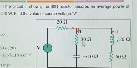 In The Circuit In Shown The 60 Resistor Studyx