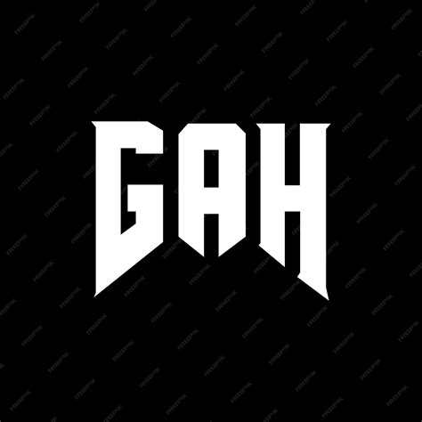 Premium Vector Gah Letter Logo Design For Technology Company Gah Logo