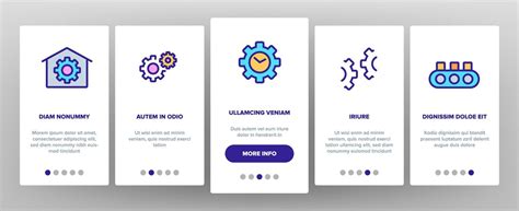 Automation Onboarding Icons Set Vector 10155916 Vector Art At Vecteezy