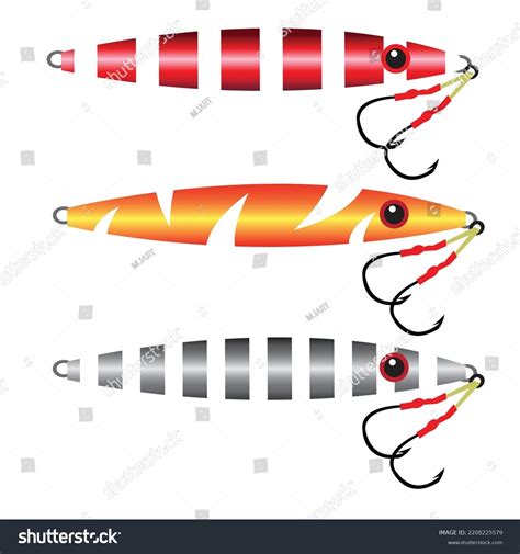 Speed Jigging Fishing Lure Vector Stock Vector Royalty Free