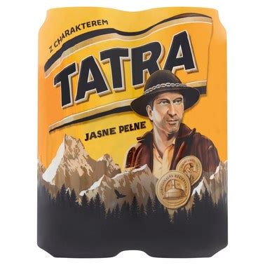 Tatra Piwo jasne pełne 4 x 500 ml promocja Słoneczko Ding pl