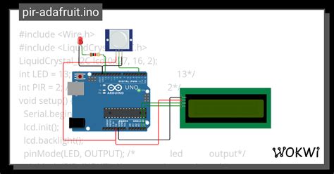 Pir Adafruit Ino Copy Wokwi ESP STM Arduino Simulator