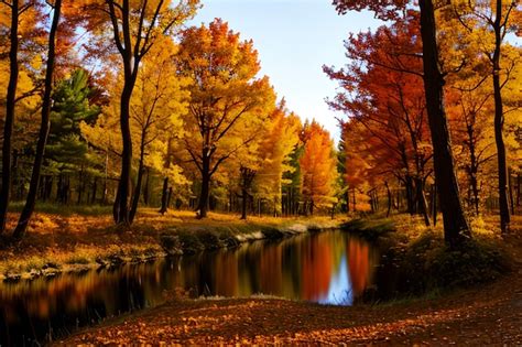 Premium Ai Image Autumn In The Woods