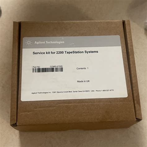 AGILENT G Service Kit For TapeStation Systems For Sale Online EBay