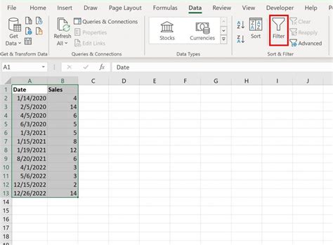 How To Filter Dates By Year In Excel With Example