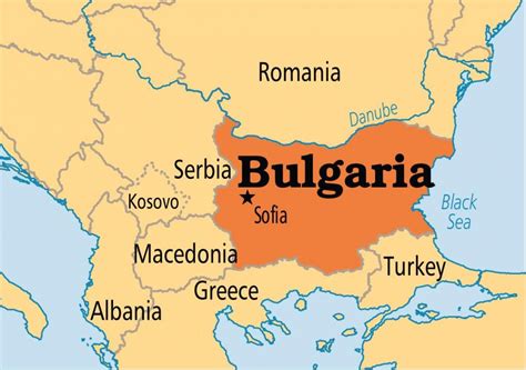 Bulgaria Carte Du Monde Pays Limitrophes Et Localisation Sur La Carte