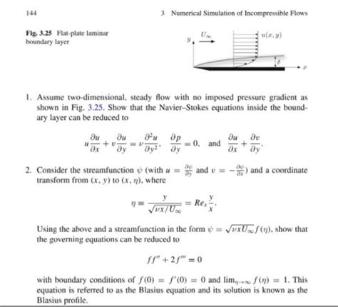 Solved 144 3 Numerical Simulation Of Incompressible Flows