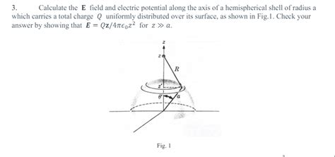 solved calculate the e ﻿field and electric potential along