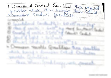Solution Dimensional Constant And Dimensional Variable Quantity