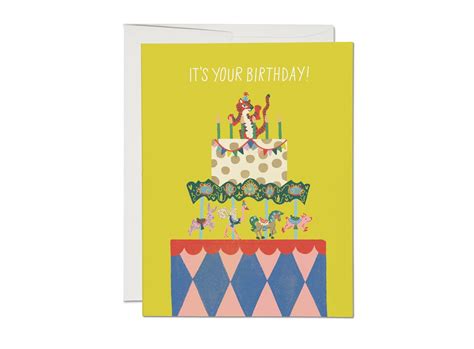 Cake Carousel Birthday Greeting Card Young Explorers