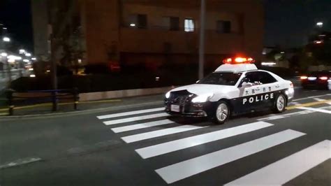【パトカー緊急走行】大阪府警 和泉署 和泉4号 Japanese Osaka Police Youtube