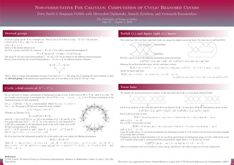 Pdf Non Commutative Fox Calculus Computation Of Cyclic Branched Covers