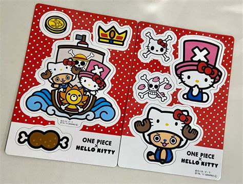 One Piece X Hello Kitty Ref Magnet Hobbies And Toys Memorabilia