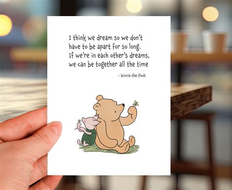Classic Winnie The Pooh Friendship Quote Greeting Card I Etsy