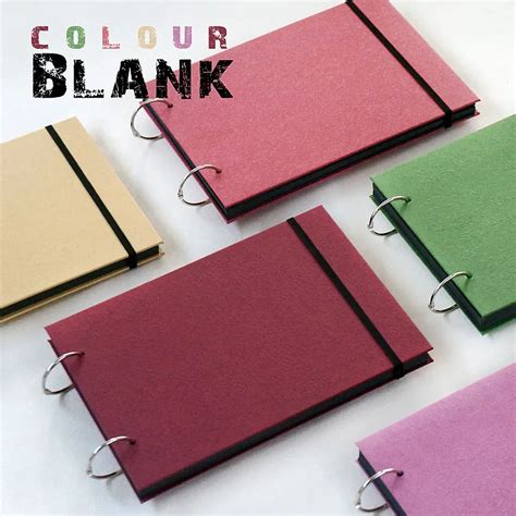 Horizontal 2 Ring Kraft Loose Leaf Album Film Adhesive Creative Diy