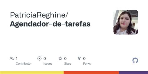 github patriciareghine agendador de tarefas