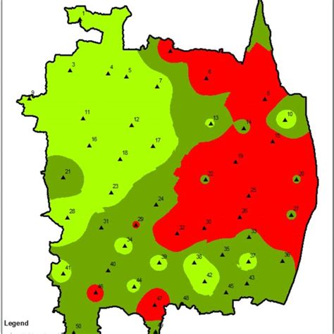 A Spatial Distribution Of The Factor Score Factor 1 For Post Monsoon Download Scientific